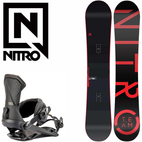 ZESTAW NITRO 2023: snowboard Team PRO + wiązania Team ULTRA BLACK | SPORTY ZIMOWE \ SNOWBOARD ...