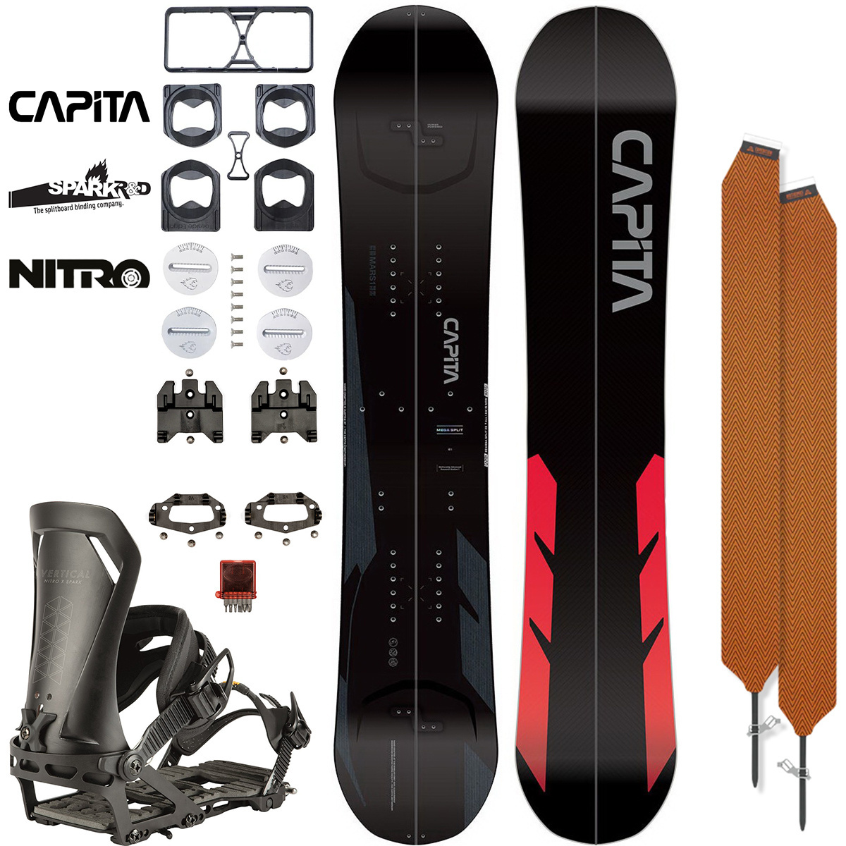 SET 2024: splitboard & skins / CAPITA Mega Split & UNION Expedition PRO by MONTANA + NITRO ...
