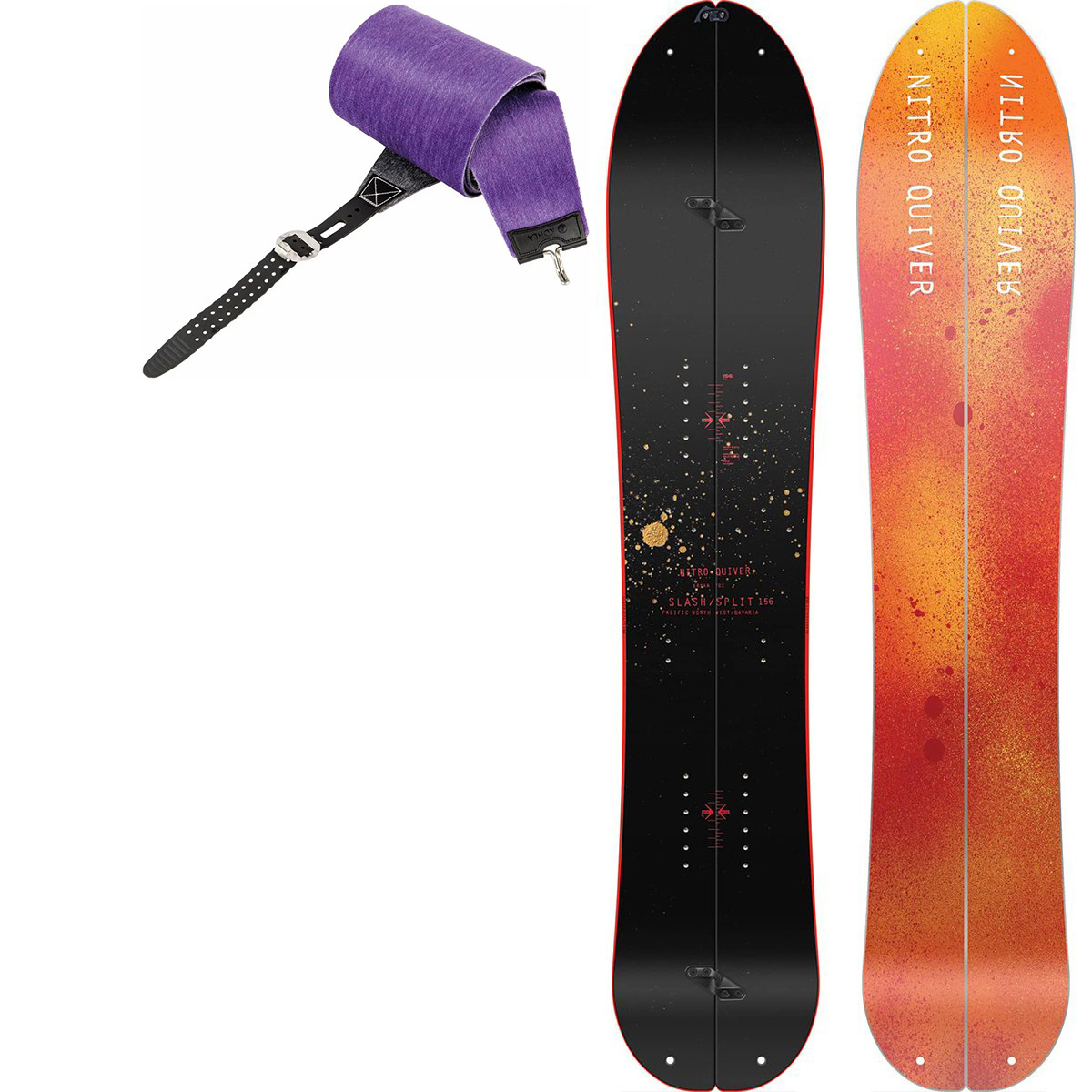 Splitboard 2022: NITRO Slash 162cm + Vertical by KOHLA skins ...