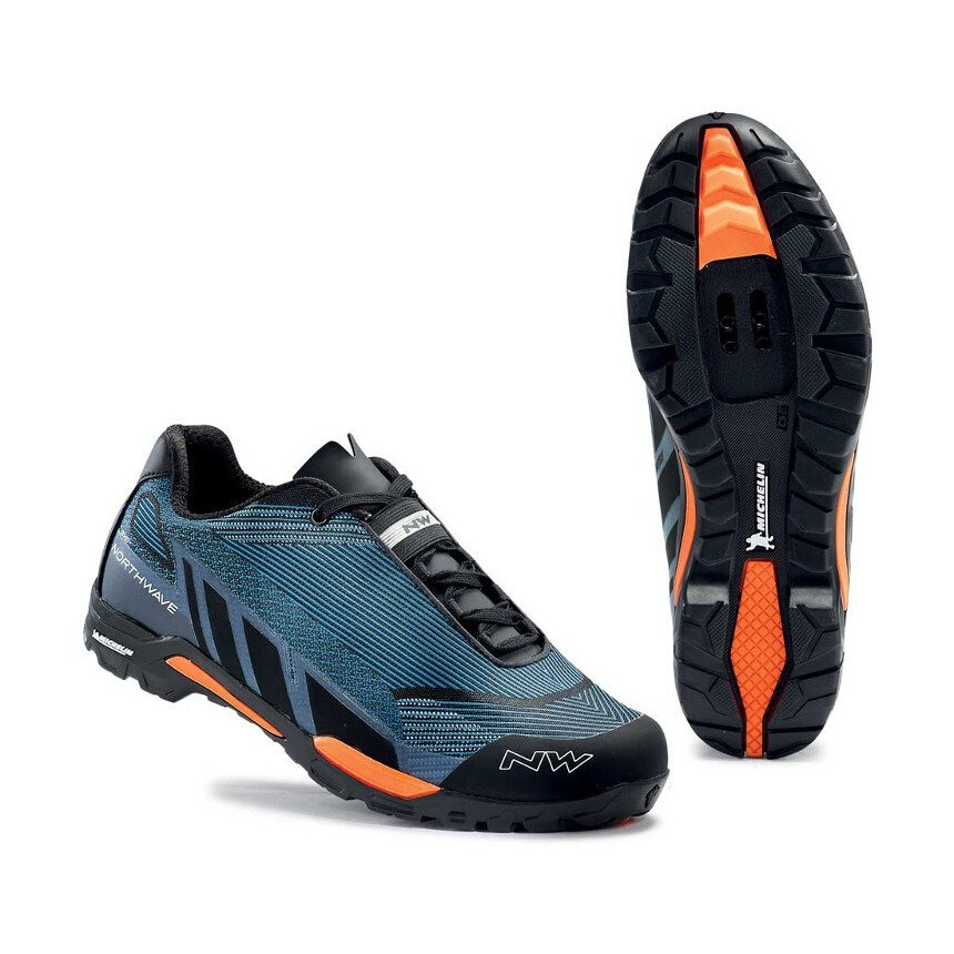 NORTHWAVE Outcross Knit | bike shoes | MICHELIN | MTB / ENDURO | SPD | blue | BIKE SHOES \ MTB ...