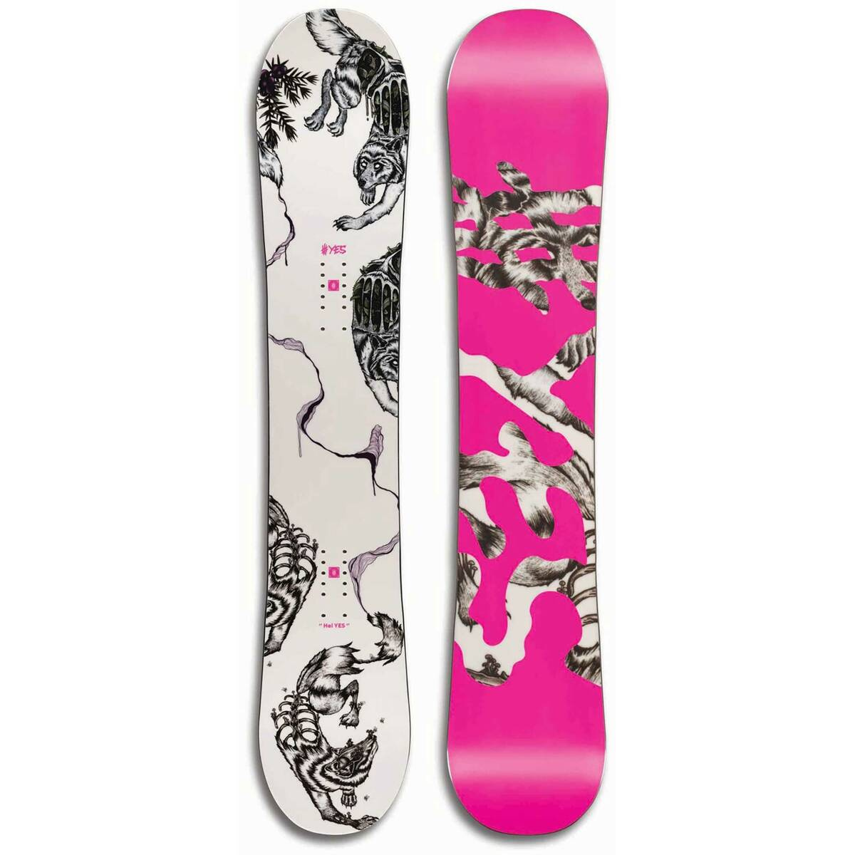 Damska deska snowboardowa YES x LOBSTER Hel Yes 2025 | 152cm | SPORTY ...